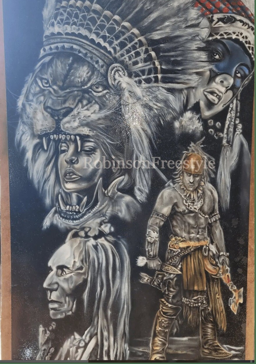 Custom Airbrushed Painting on Canvas - Etsy