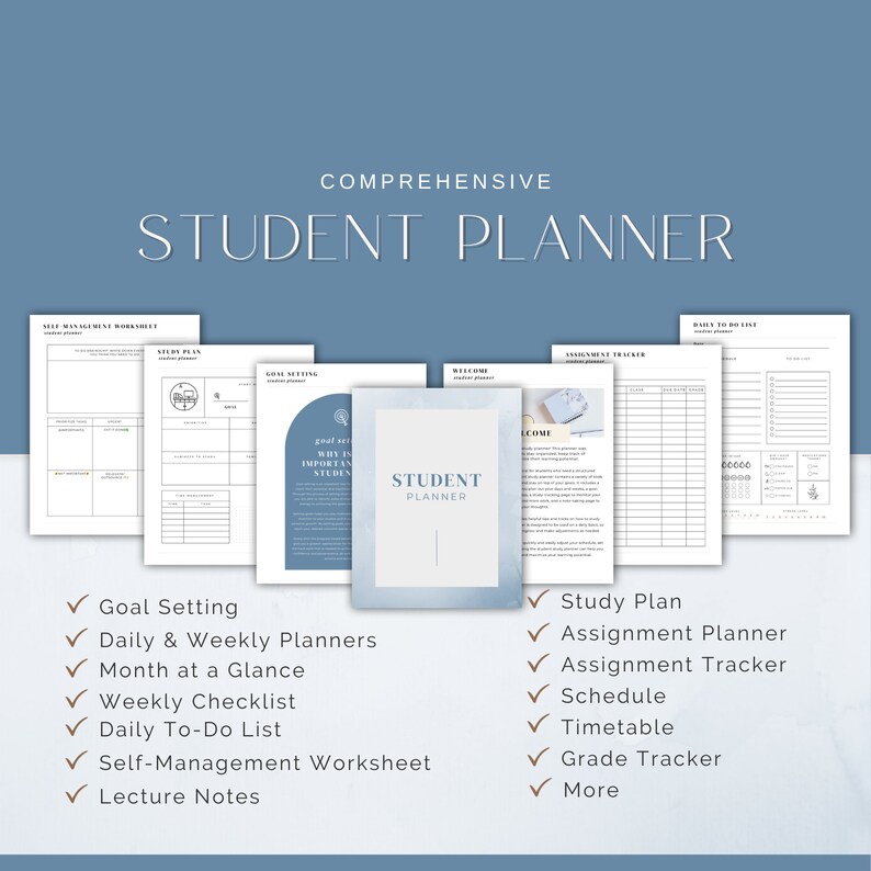 School Planner, All-in-one Study Guide, Comprehensive Study Organiser ...