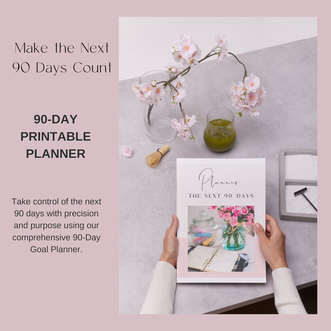 90-day Planner PDF - Business, Health, Personal Goal Tracker, Daily ...