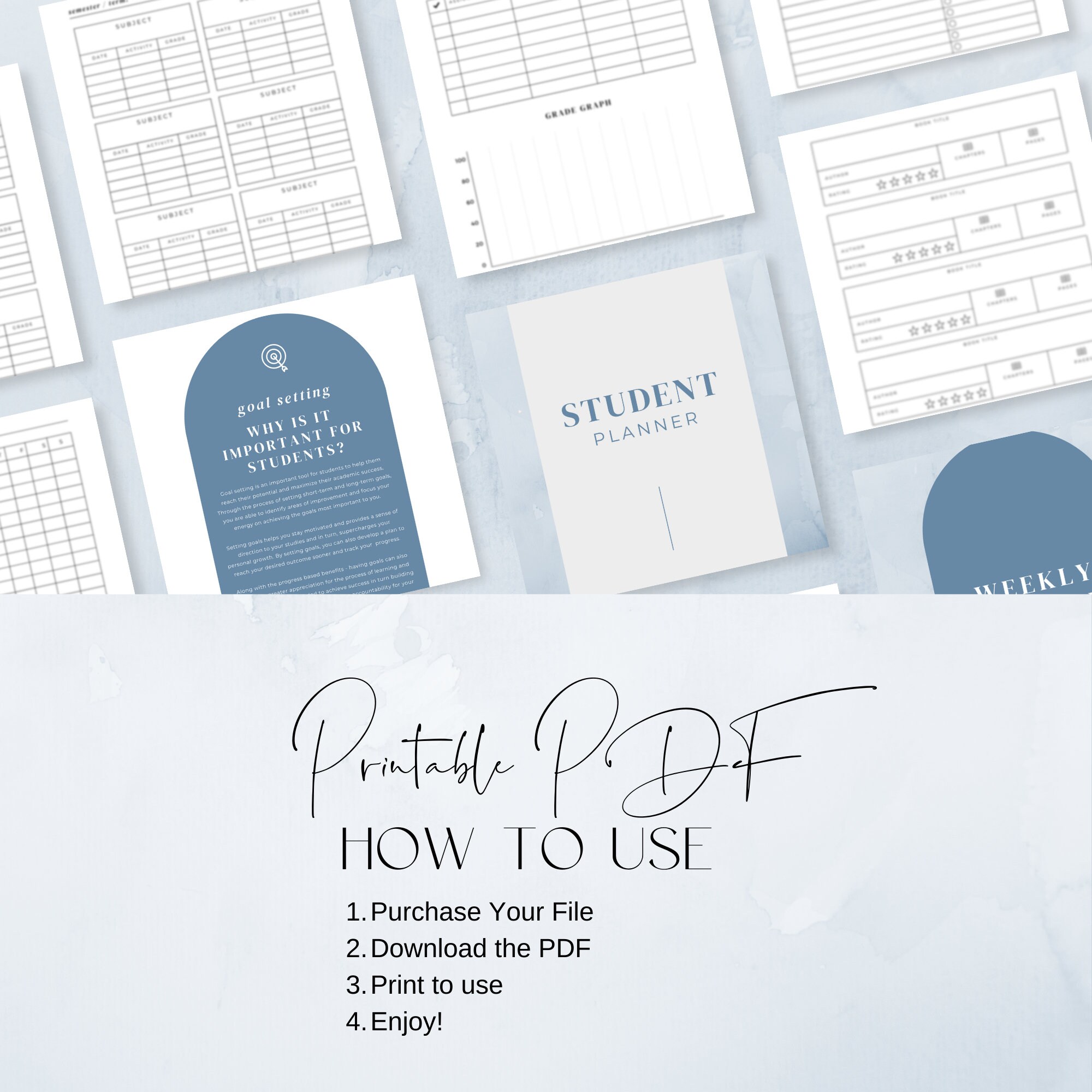 School Planner, All-in-one Study Guide, Comprehensive Study Organiser ...