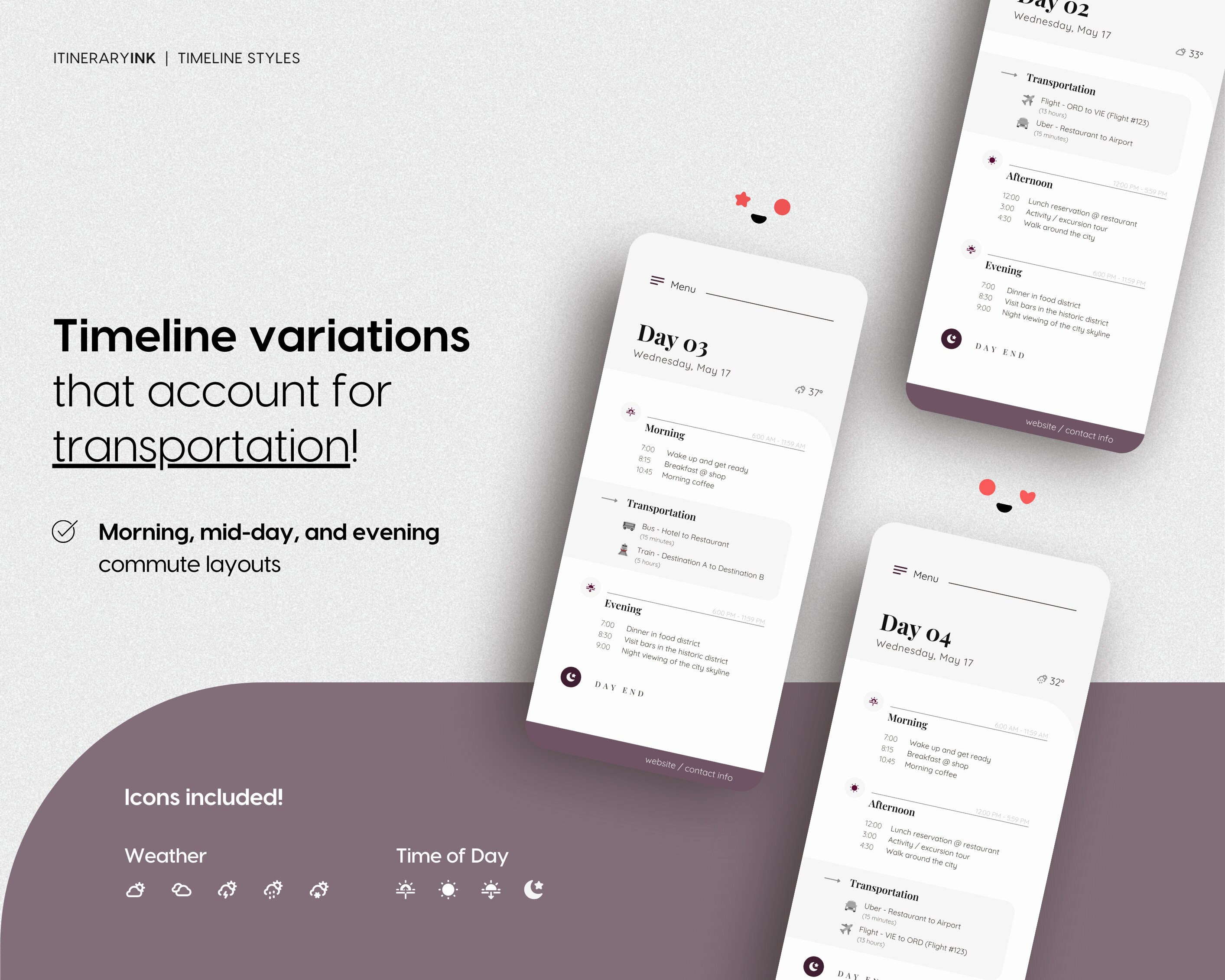 Canva Mobile Itinerary DIY Template (vienna, Austria Cover) | Vacation ...