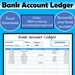 Bank Account Ledger Bank Reconciliation Excel Spreadsheet Financial ...