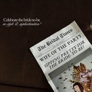 Bachelorette Party Newspaper Template, Printable Bachelorette Weekend ...