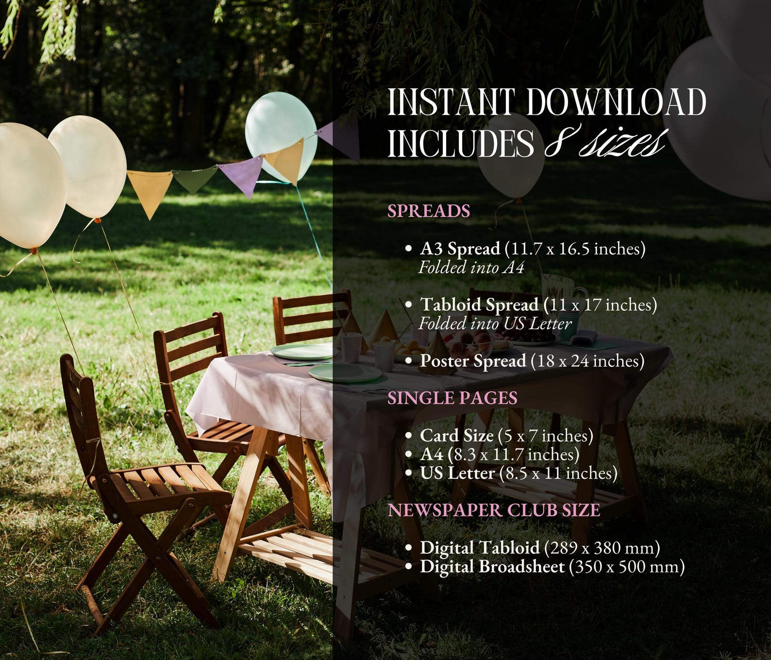 Large Birthday Newspaper Template, Customizable Newspaper Prop for ...