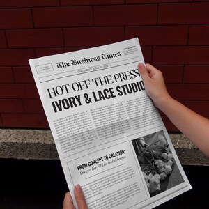 Large Business Newspaper Template, Printable Newspaper for New Business ...