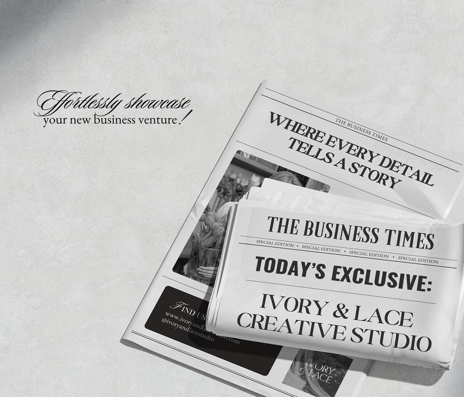 New Business Newspaper Template, Printable Large Newspaper for Business ...