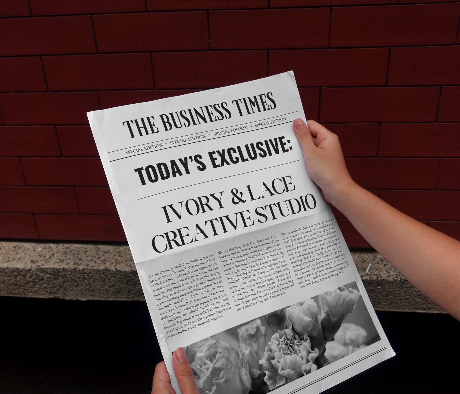 New Business Newspaper Template, Printable Large Newspaper for Business ...