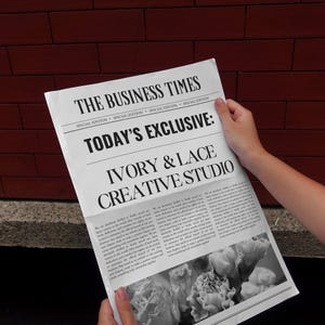 Large Business Newspaper Template, Printable Newspaper for New Business ...