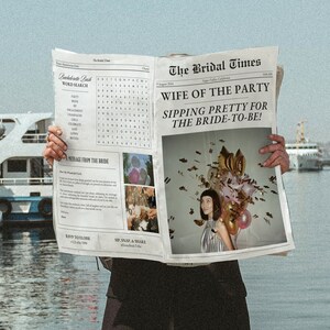 Bachelorette Party Newspaper Template, Printable Bachelorette Weekend ...