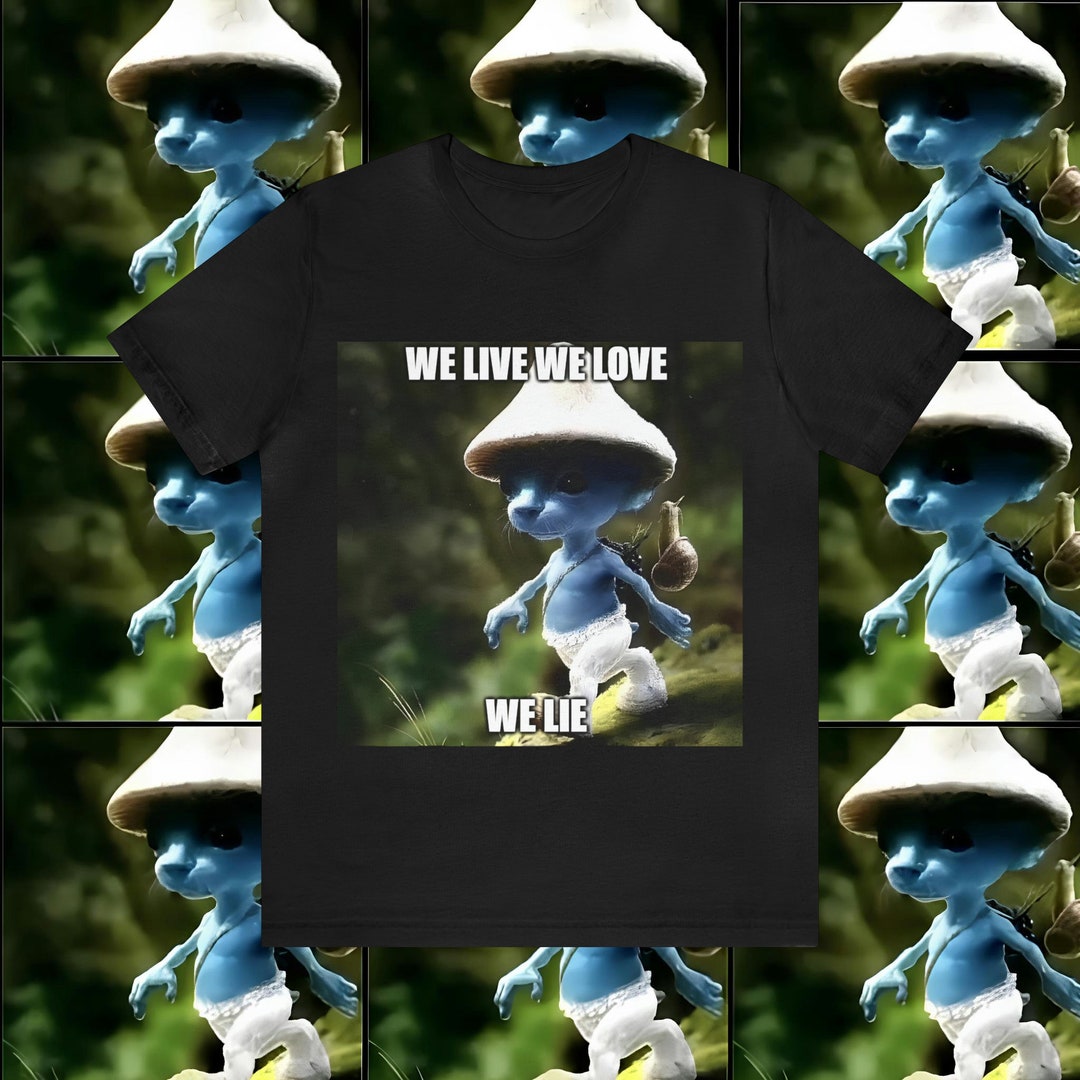Cat Smurf Meme T-shirt - Etsy