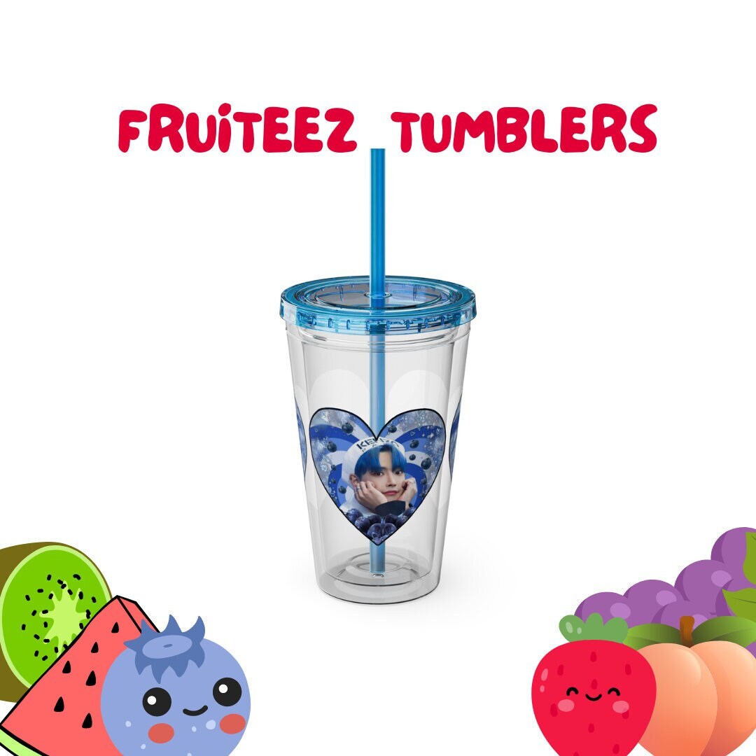ATEEZ FRUITEEZ Tumbler, Atiny, Fruit Inspired Cup, Hongjoong Seonghwa ...