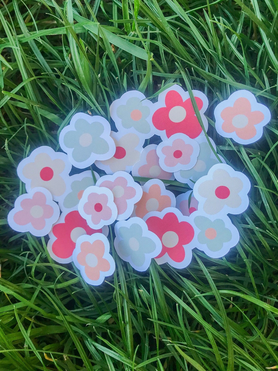 Mini Flower Stickers - Etsy