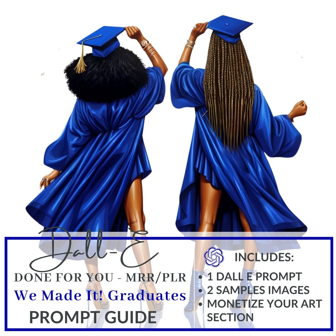 Graduation Png Dall E Prompt Guide PLR MRR Private Reseller Rights Dall ...