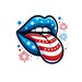 July 4th Png American Flag Lips PNG America Lips Png America Png 4th of ...