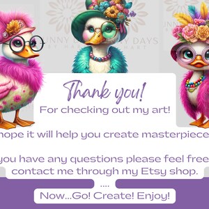 Ducks Clip Art Collection: Playful Designs for Crafts, POD, and DIY ...