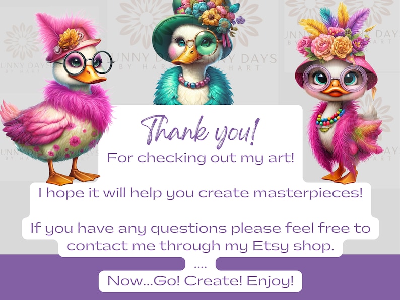 Ducks Clip Art Collection: Playful Designs for Crafts, POD, and DIY ...