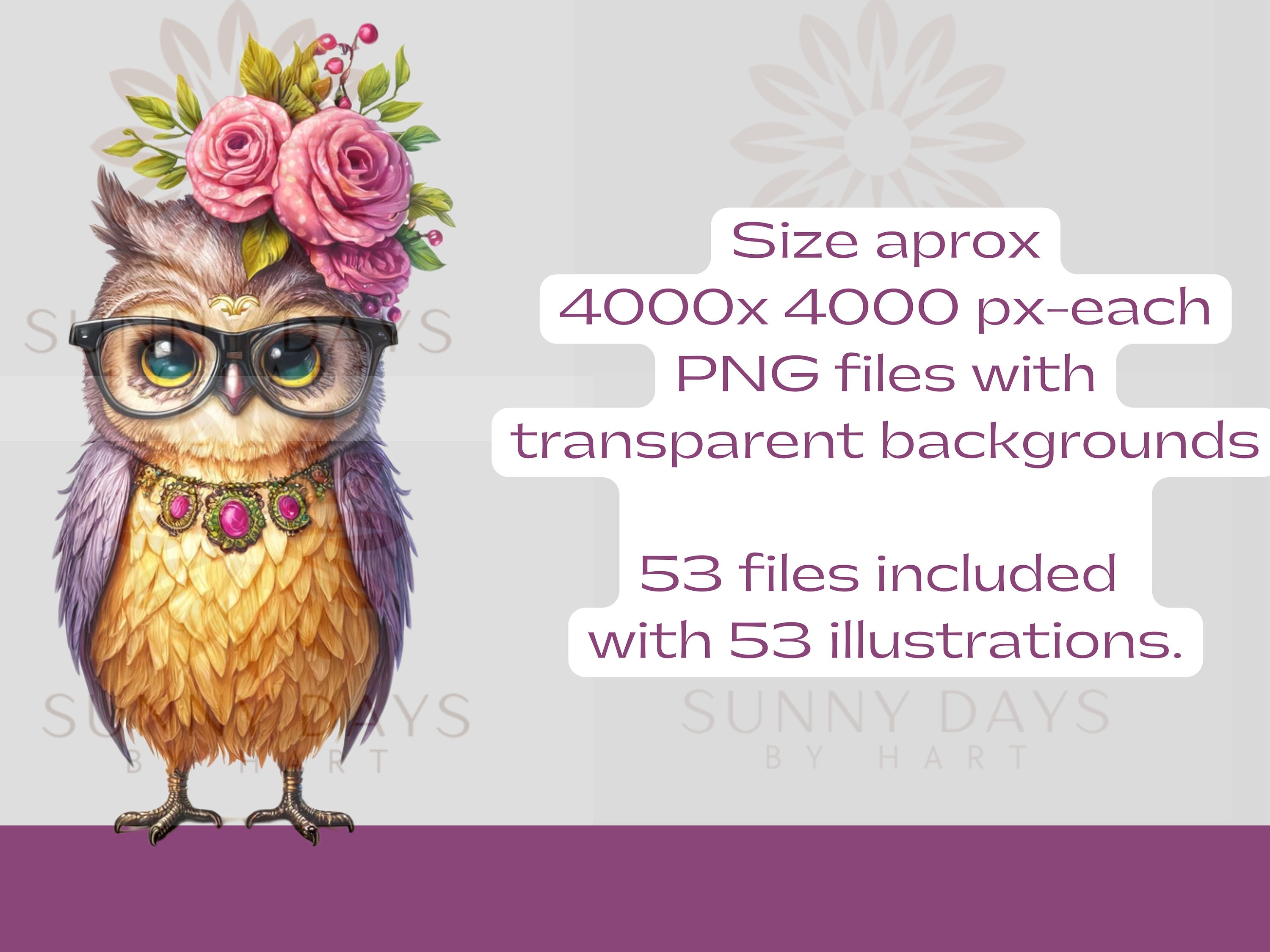 Owl Clip Art Collection: Playful Designs for Crafts, POD, and DIY ...