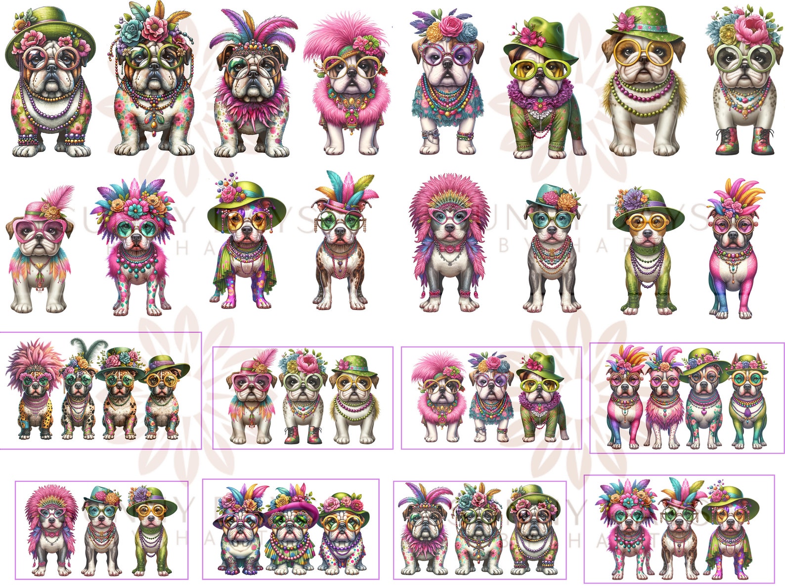 Dog Clip Art Collection: Playful Designs for Crafts, POD, and DIY ...