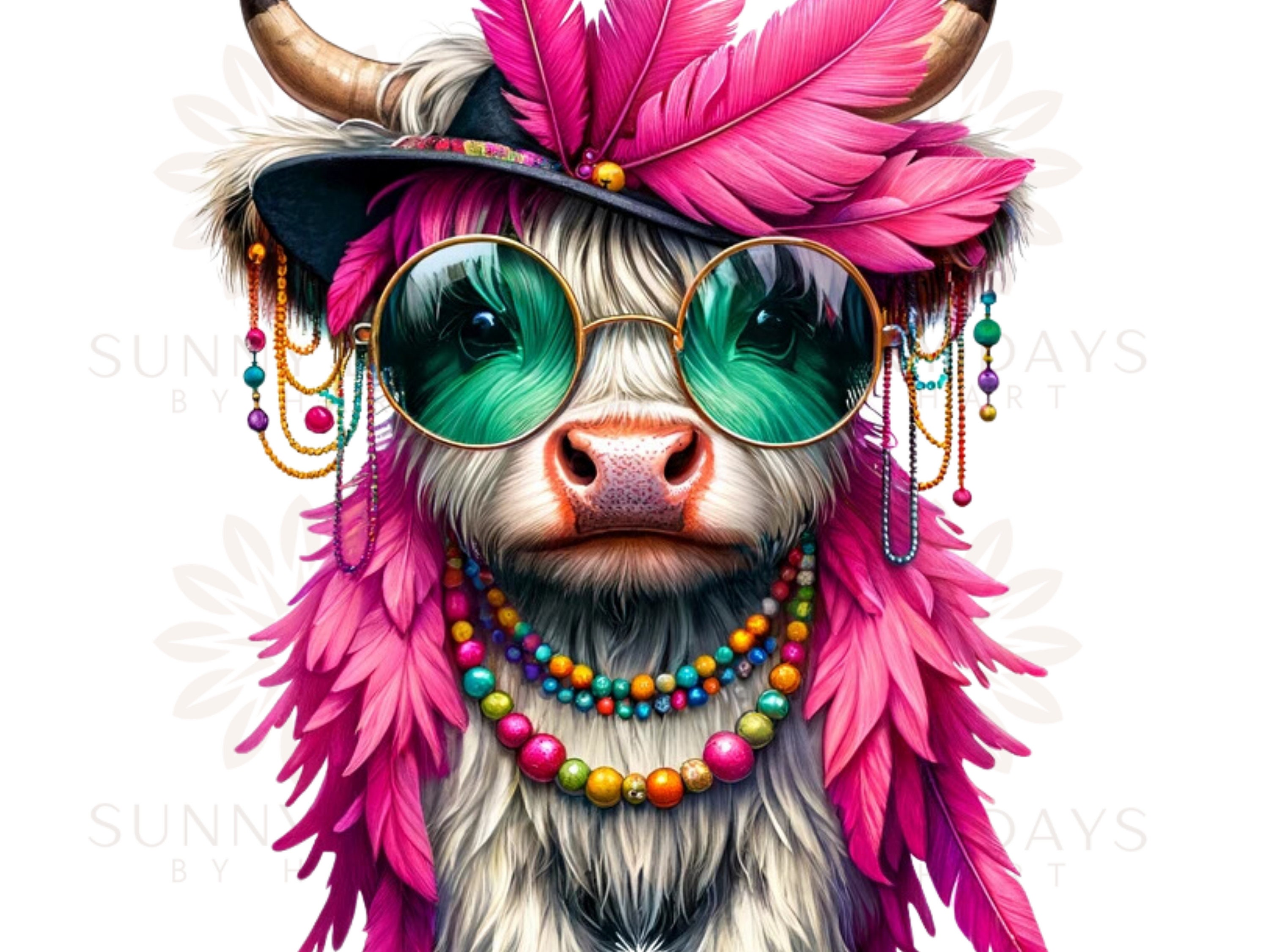 Highland Cow Clip Art Collection: Playful Designs for Crafts, POD, and ...