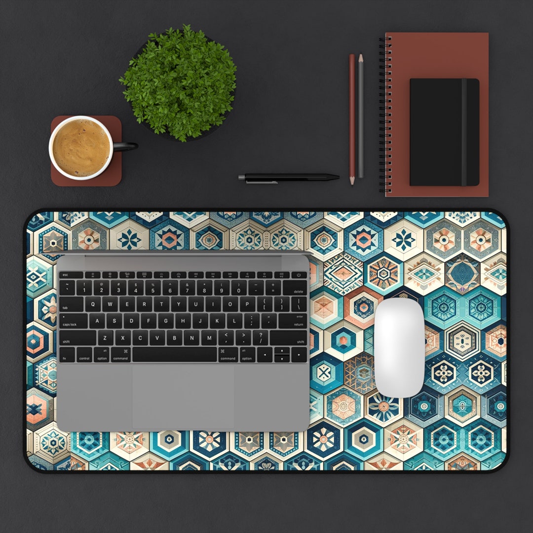 Mosaic Mandala Desinger Desk Mat | Neoprene Non-slip Mouse Pad | Home ...