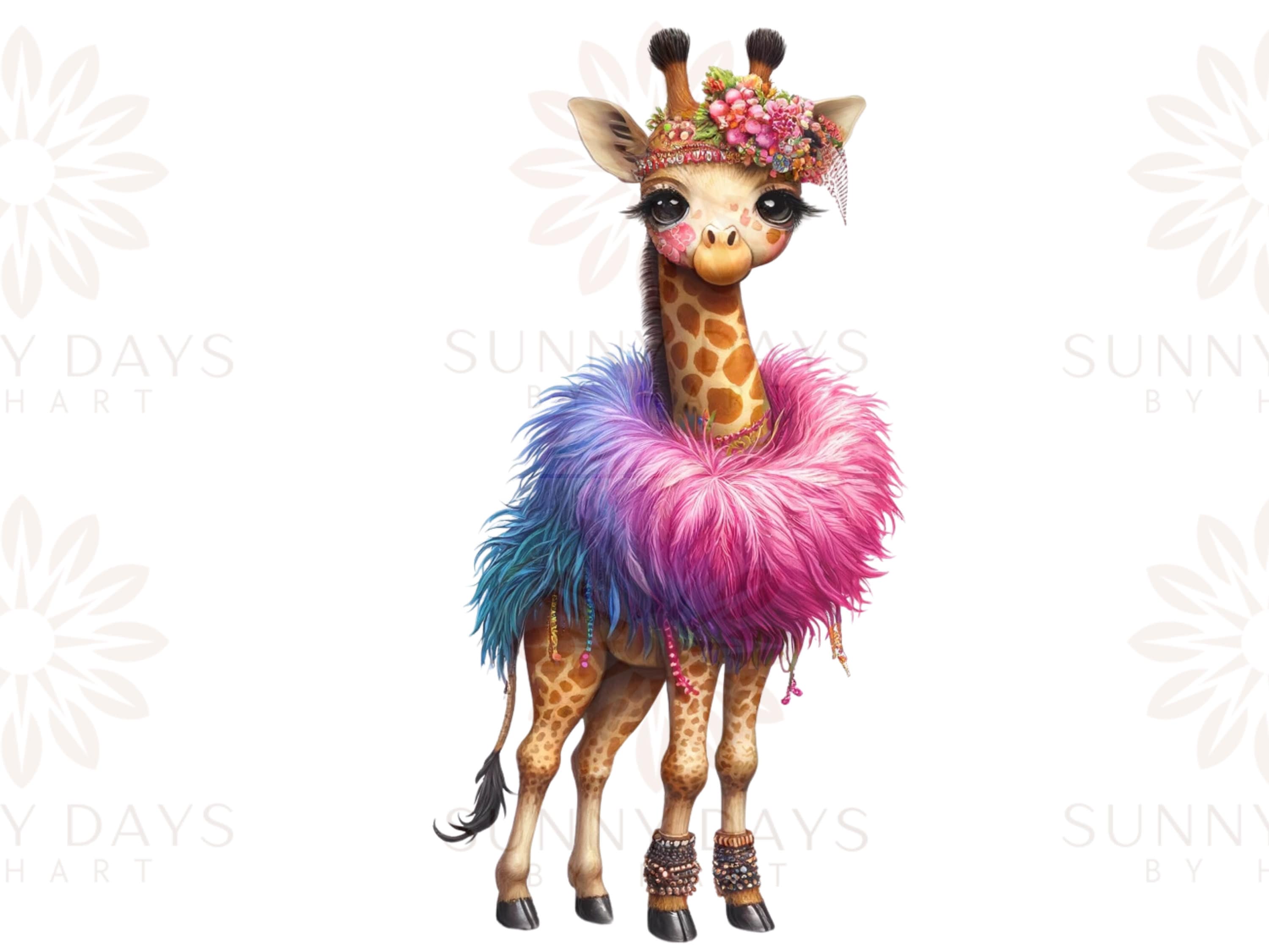 Giraffes Clip Art Collection: Playful Designs for Crafts, POD, and DIY ...