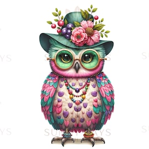 Owl Clip Art Collection: Playful Designs for Crafts, POD, and DIY ...