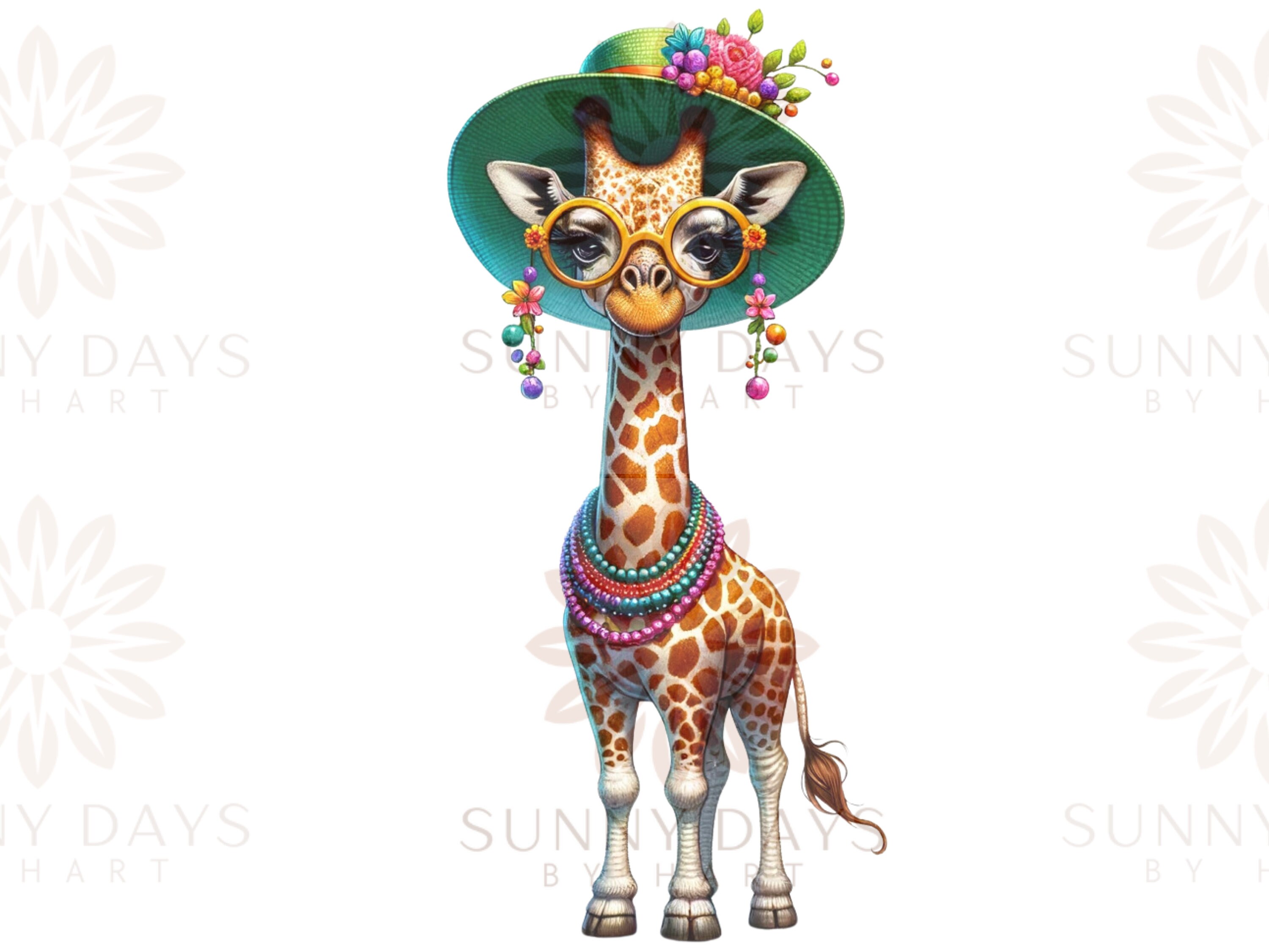 Giraffes Clip Art Collection: Playful Designs for Crafts, POD, and DIY ...