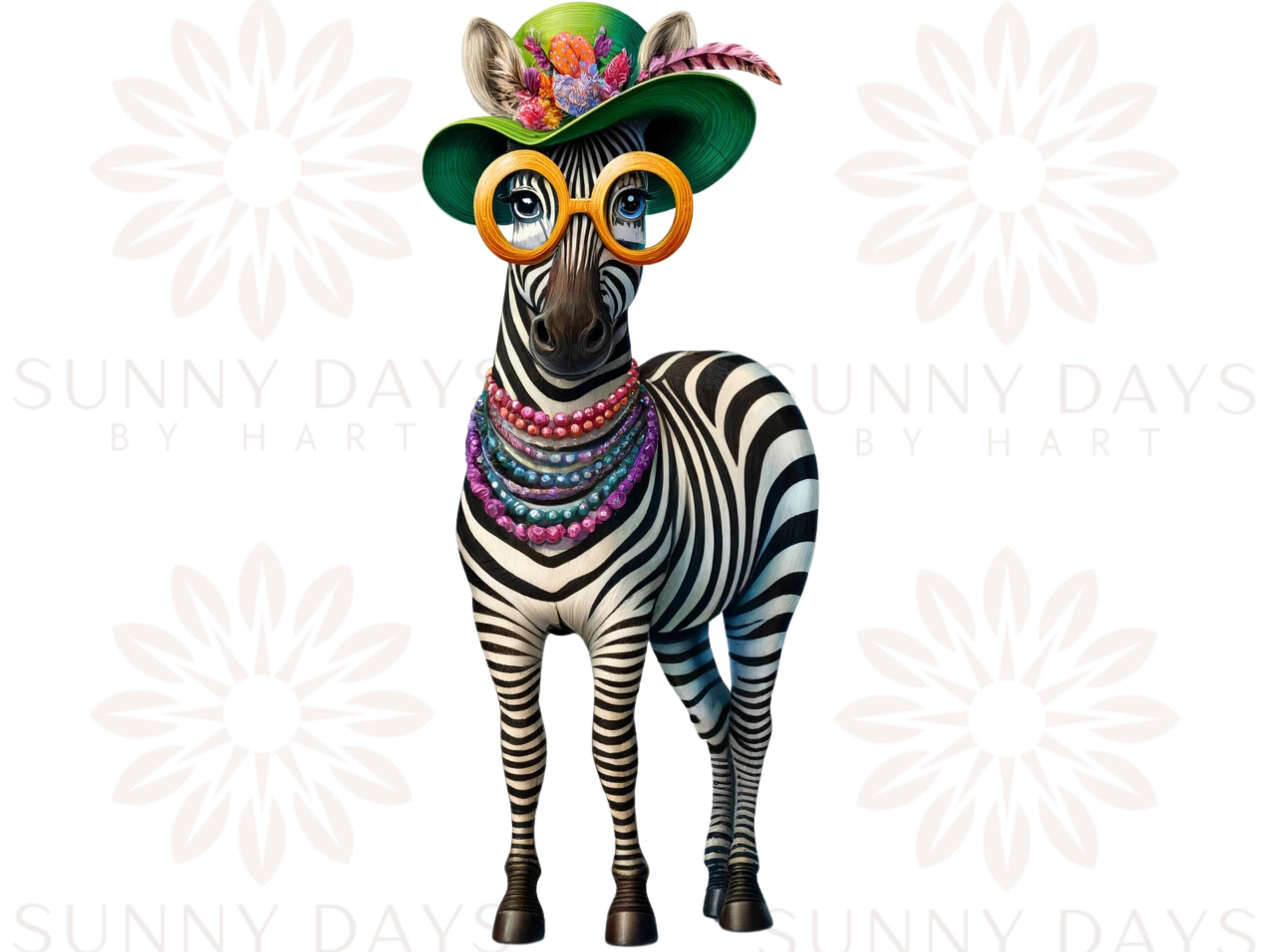 Zebra Clip Art Collection: Playful Designs for Crafts, POD, and DIY ...