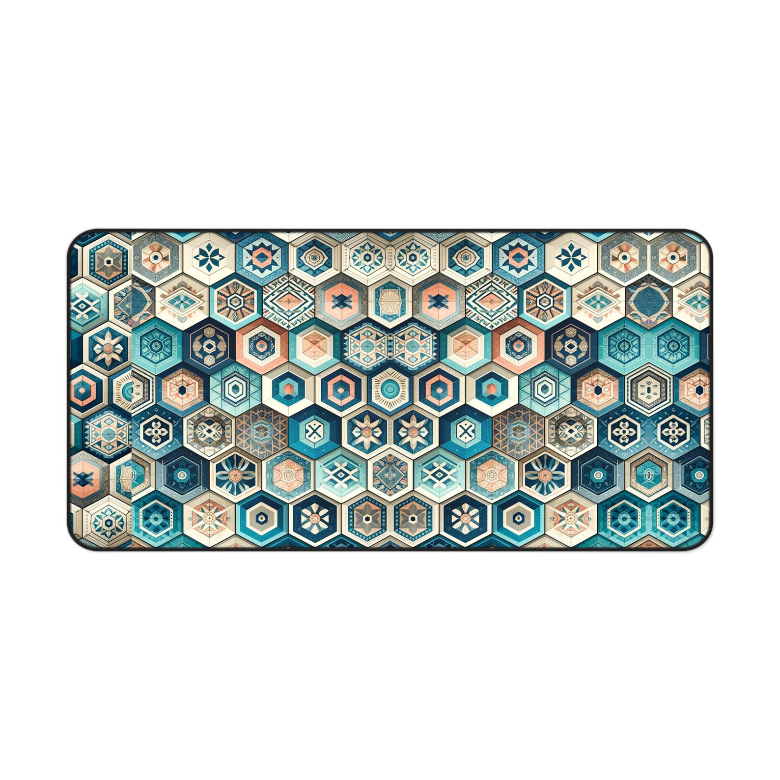 Mosaic Mandala Desinger Desk Mat | Neoprene Non-slip Mouse Pad | Home ...