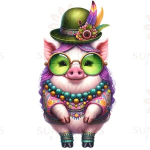 Pigs Clip Art Collection: Playful Designs for Crafts, POD, and DIY ...