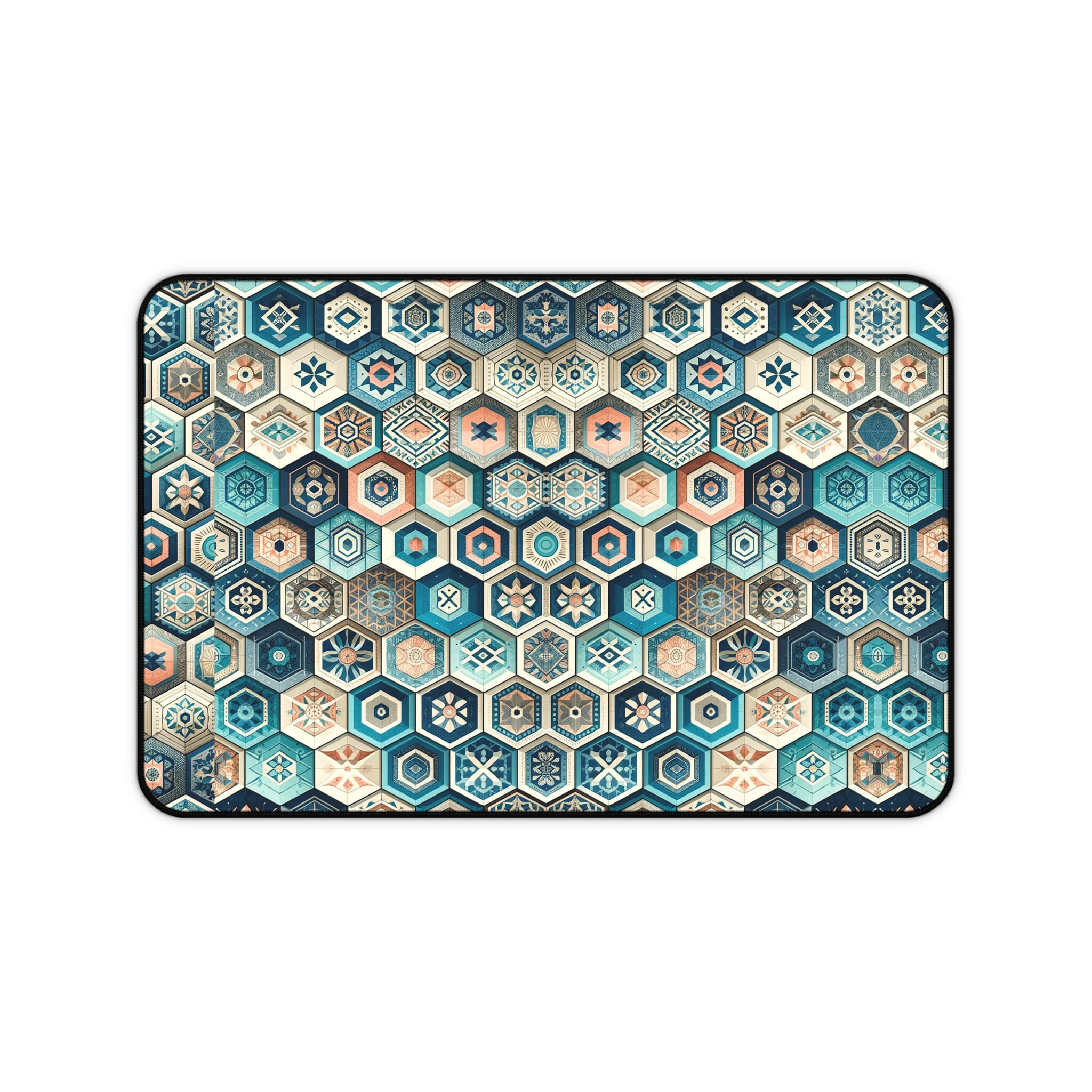 Mosaic Mandala Desinger Desk Mat | Neoprene Non-slip Mouse Pad | Home ...