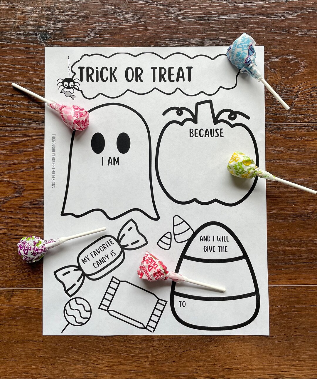 Trick or Treat Printable - Etsy