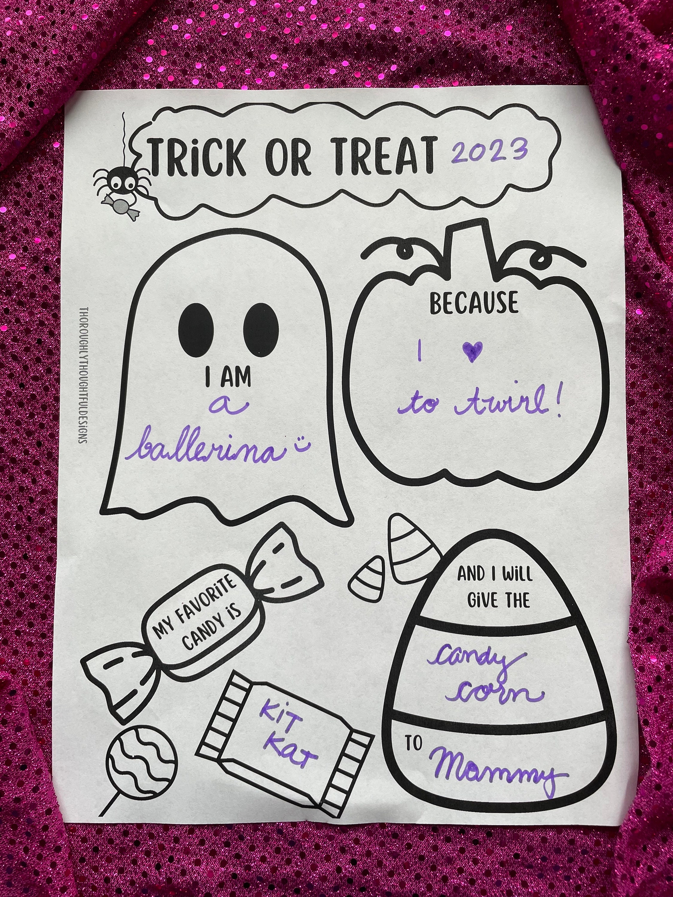 Trick or Treat Printable - Etsy