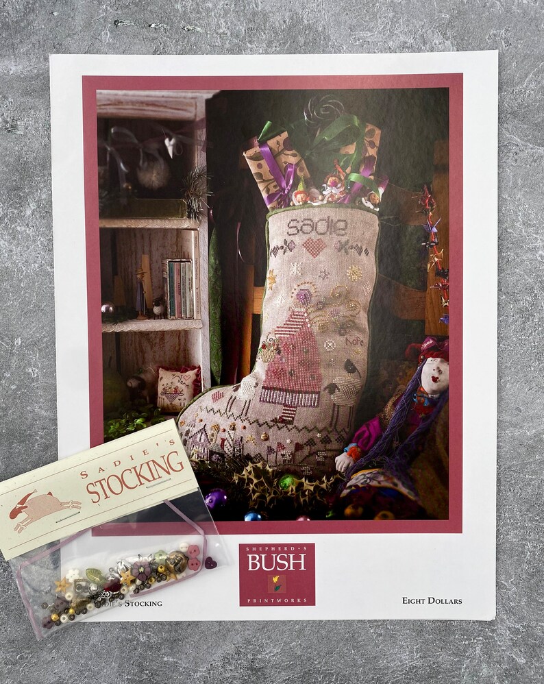 Shepherd's Bush Sadie's Stocking Chart With Charm Pack - Etsy