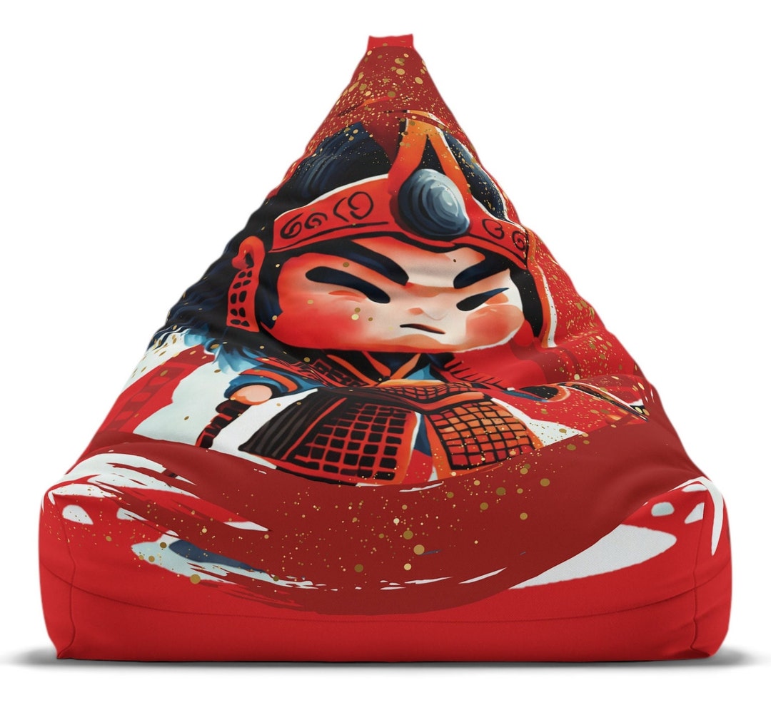 Anime Japanese Warrior Princess Bean Bag Chair Cover, Cute Warrior ...
