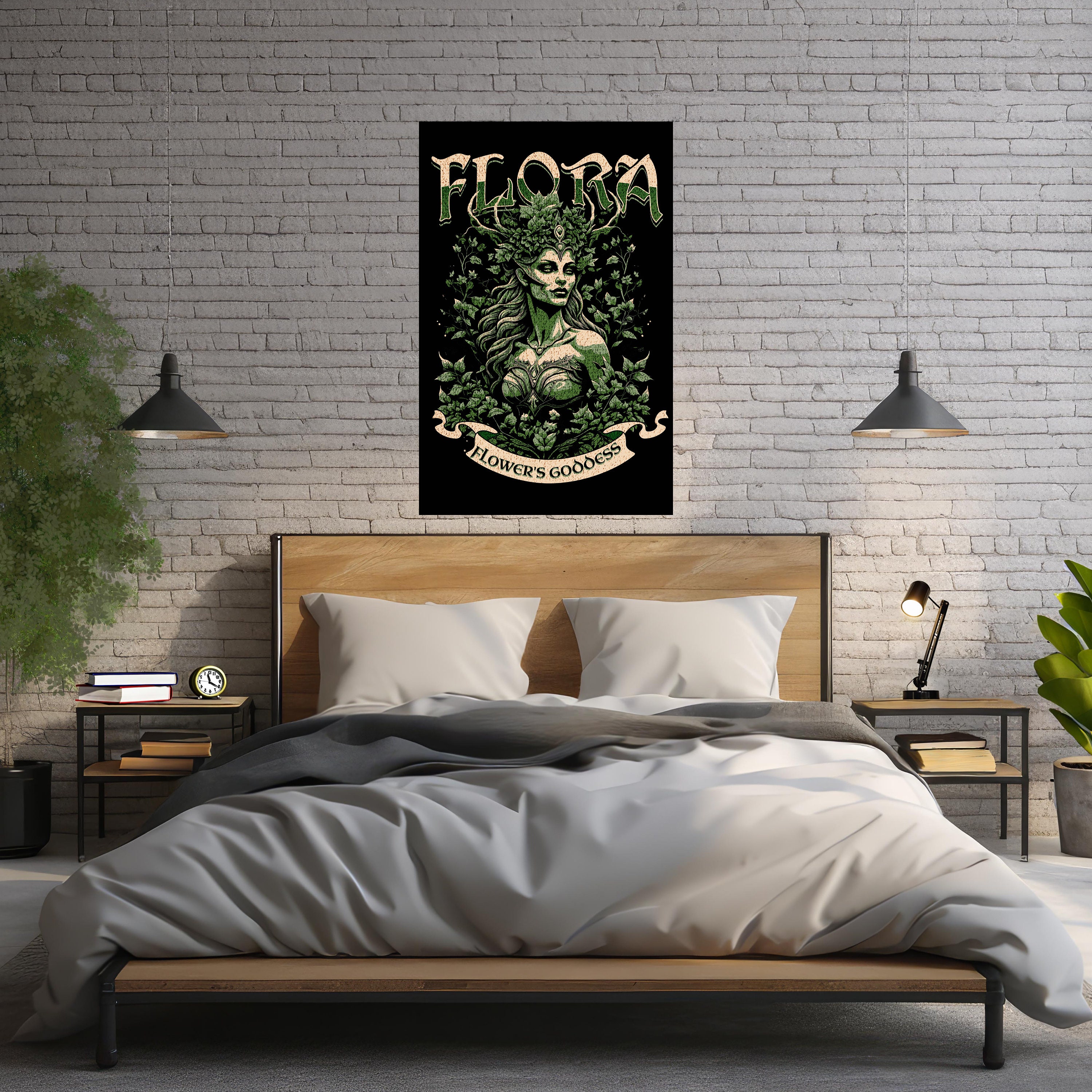 Wall Art Flower Goddess Posters, Flora Goddess Matte Vertical Posters ...