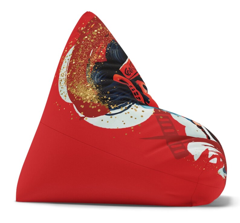 Anime Samurai Princess Bean Bag Chair Cover, Cute Warrior Anime Girl ...