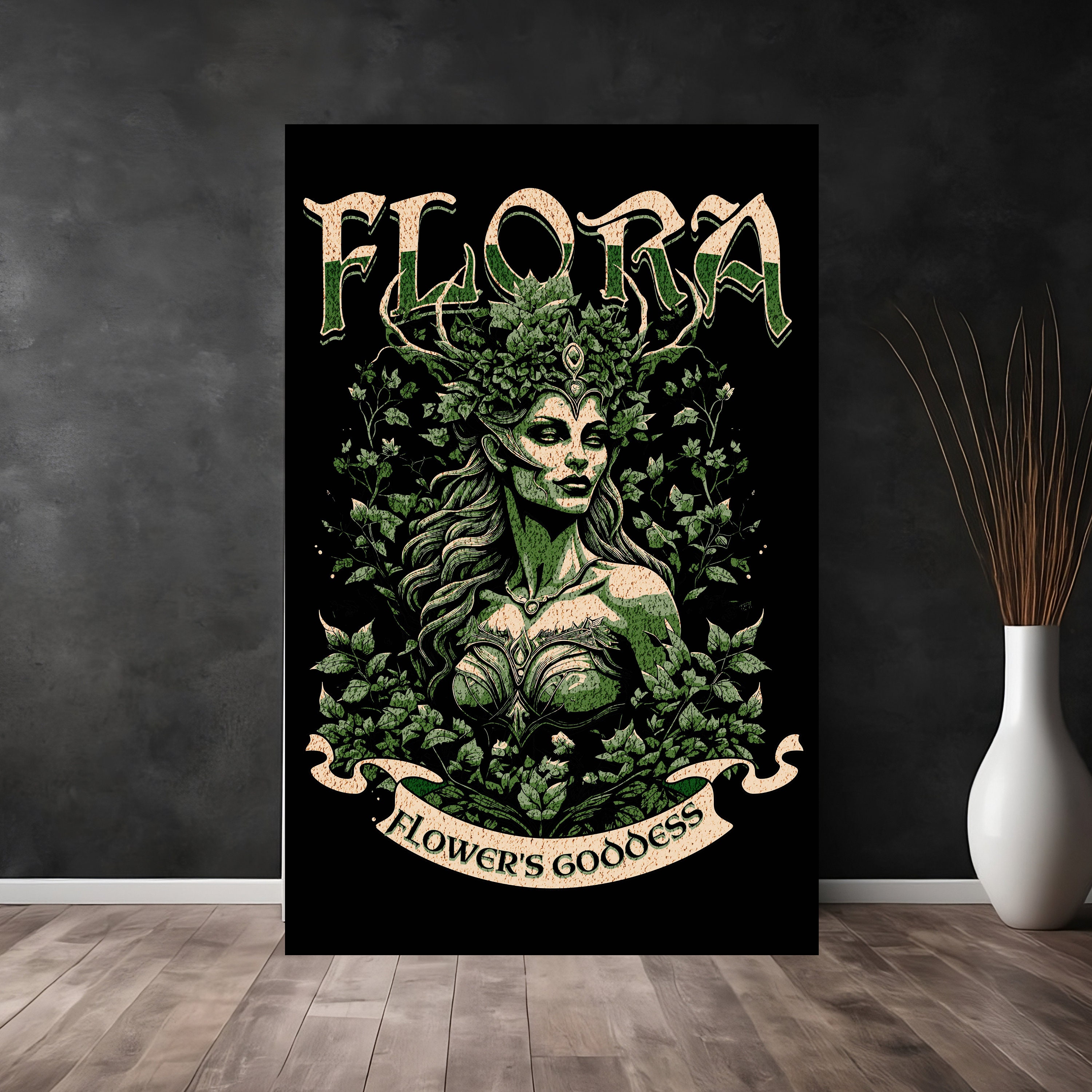 Wall Art Flower Goddess Posters, Flora Goddess Matte Vertical Posters ...