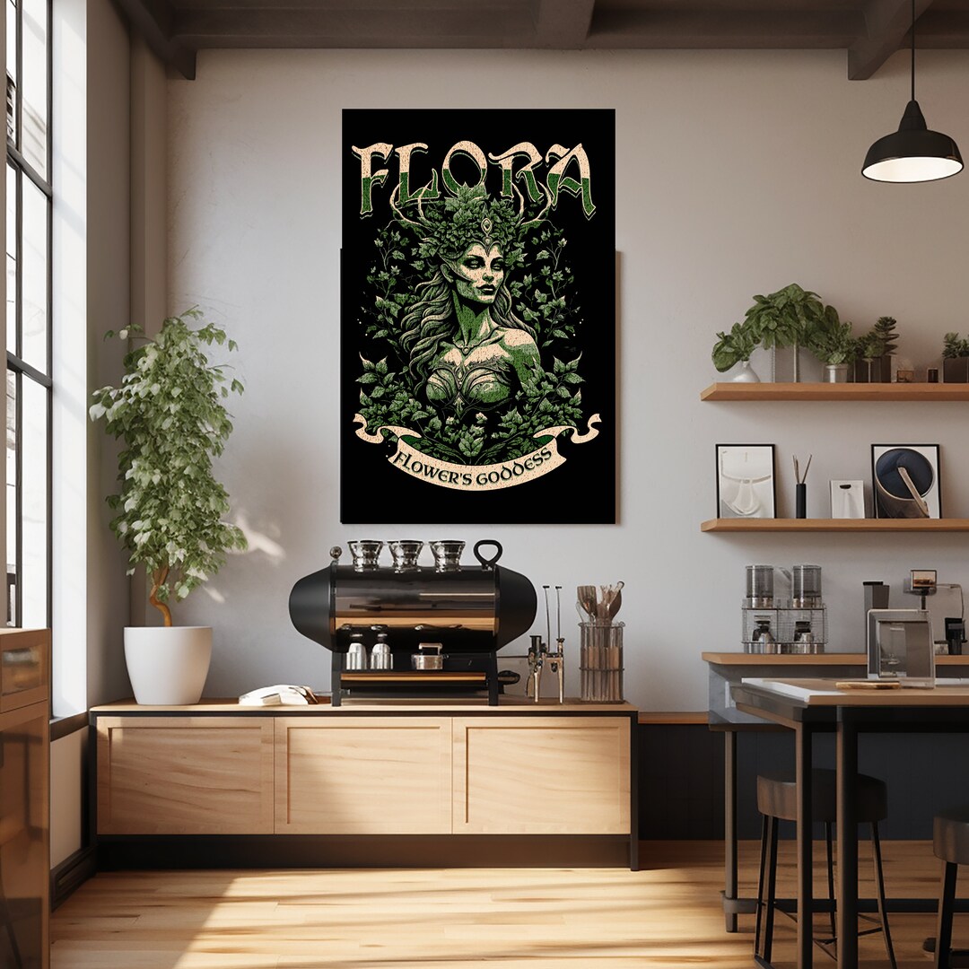 Wall Art Flower Goddess Posters, Flora Goddess Matte Vertical Posters ...
