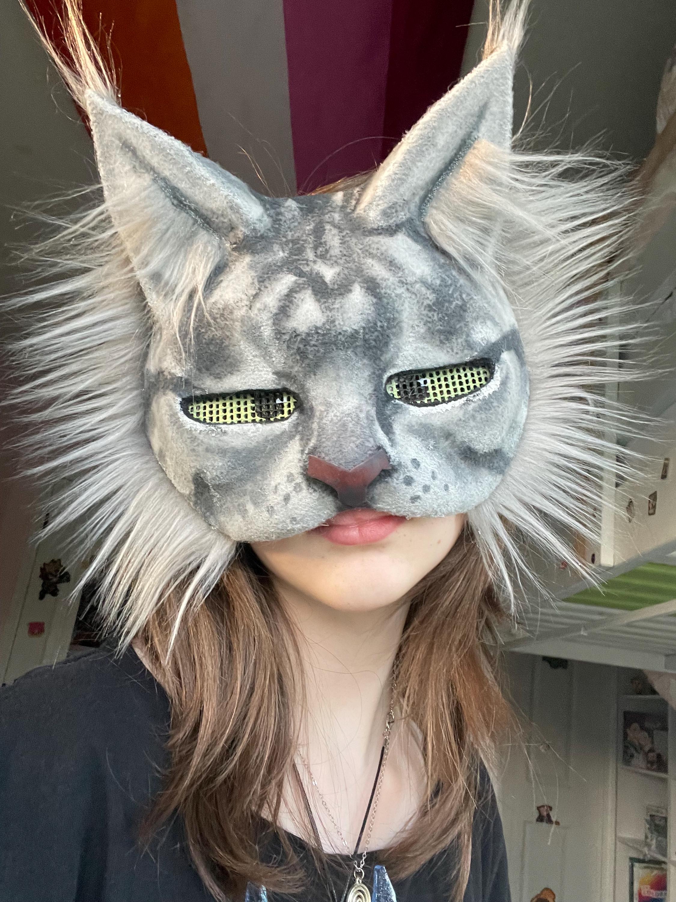 Mainecoon Cat Mask - Etsy