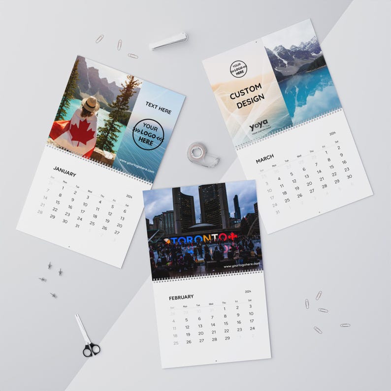 Wall Calendars Company Logo, Corporate Gifts With Logo Custom Photo ...