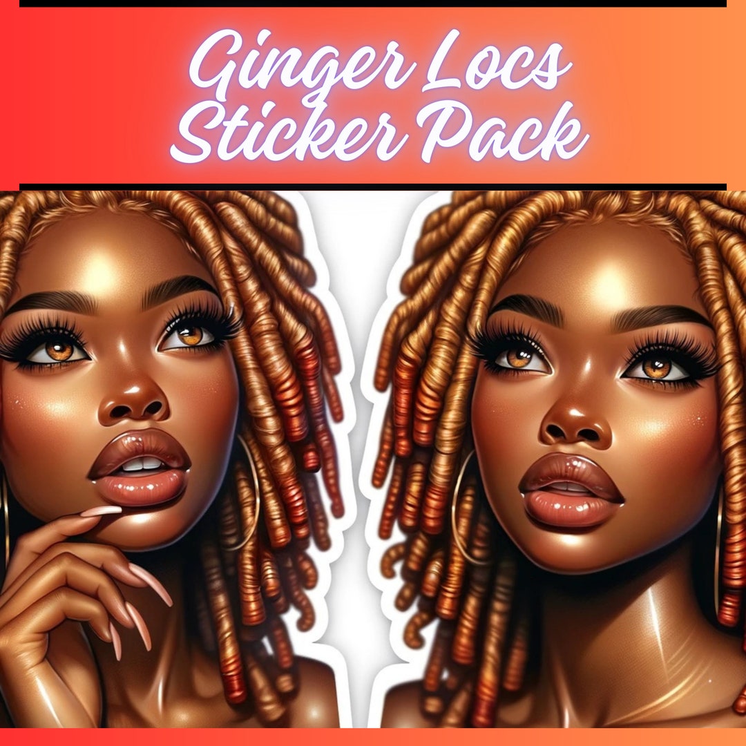 Black Girl Digital & Printable HD Stickers, African American Stickers ...