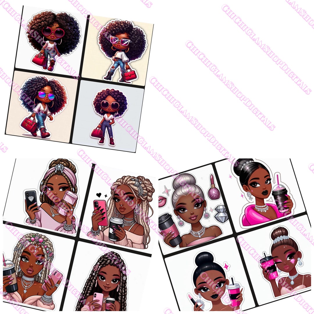 Vibrant African American Stickers - Empowerment and Culture Decals for ...