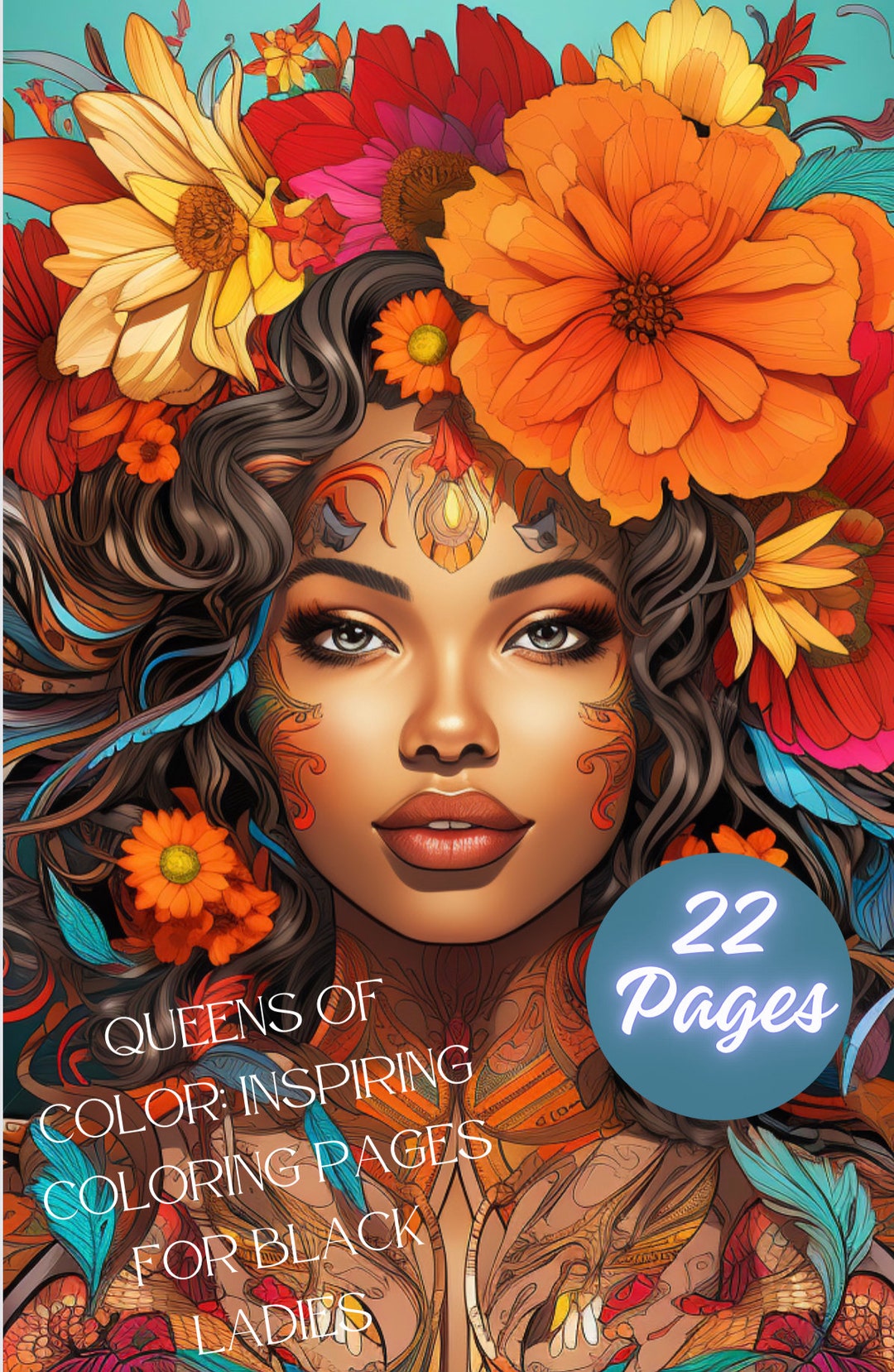 Queens of Color: Inspiring Coloring Pages for Black Ladies - Etsy