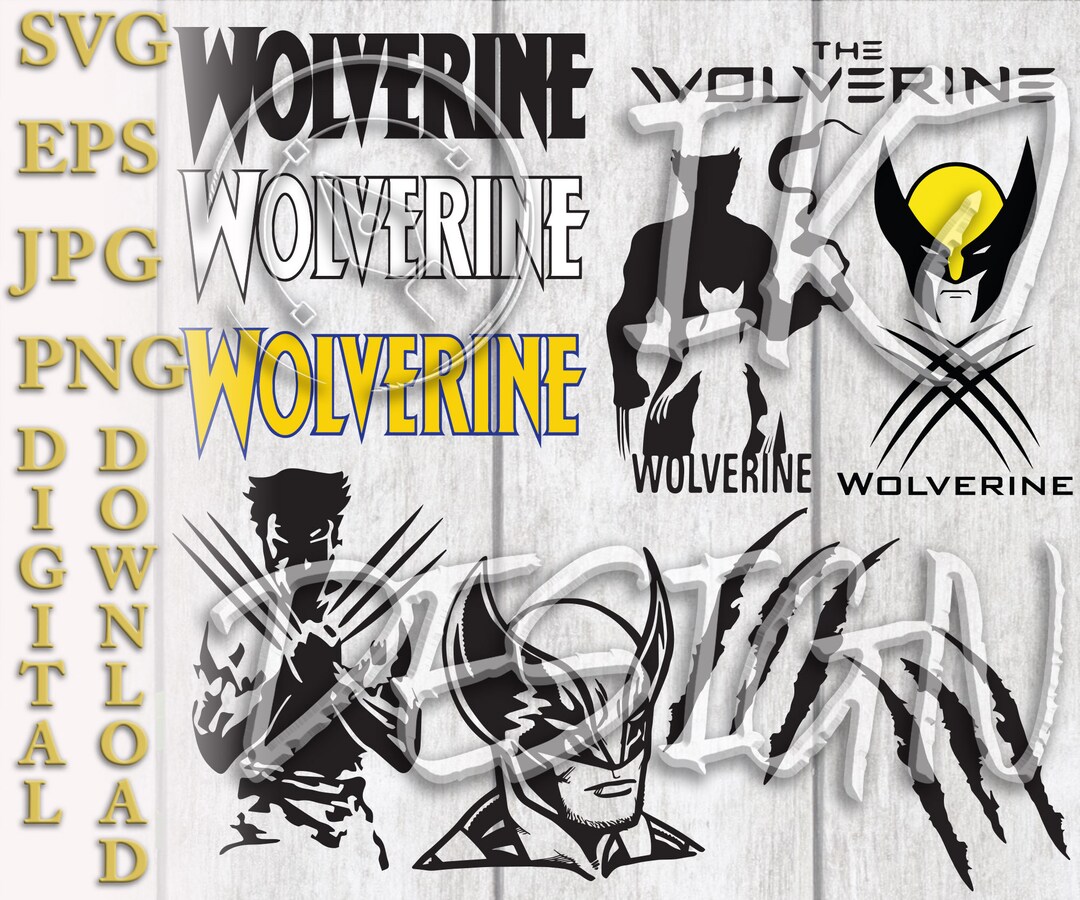 Wolverine Bundle SVG | EPS | JPG | Png | Vector Art | Raster Files - Etsy