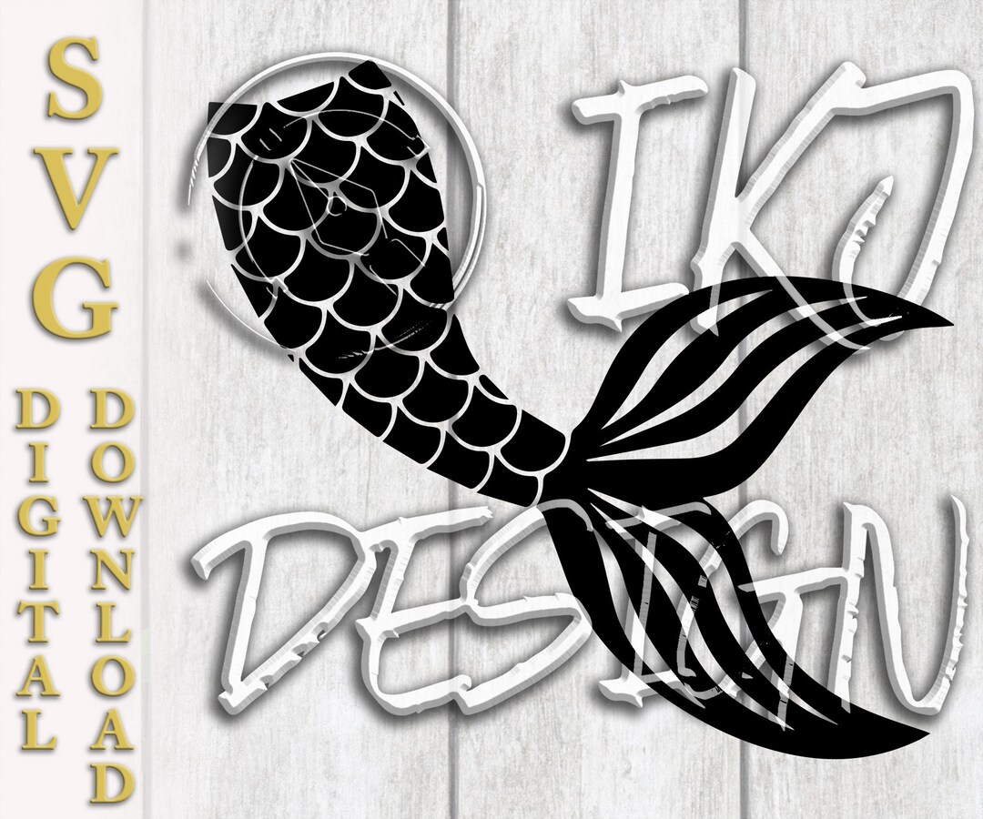 Mermaid Tail SVG | Vector Art - Etsy