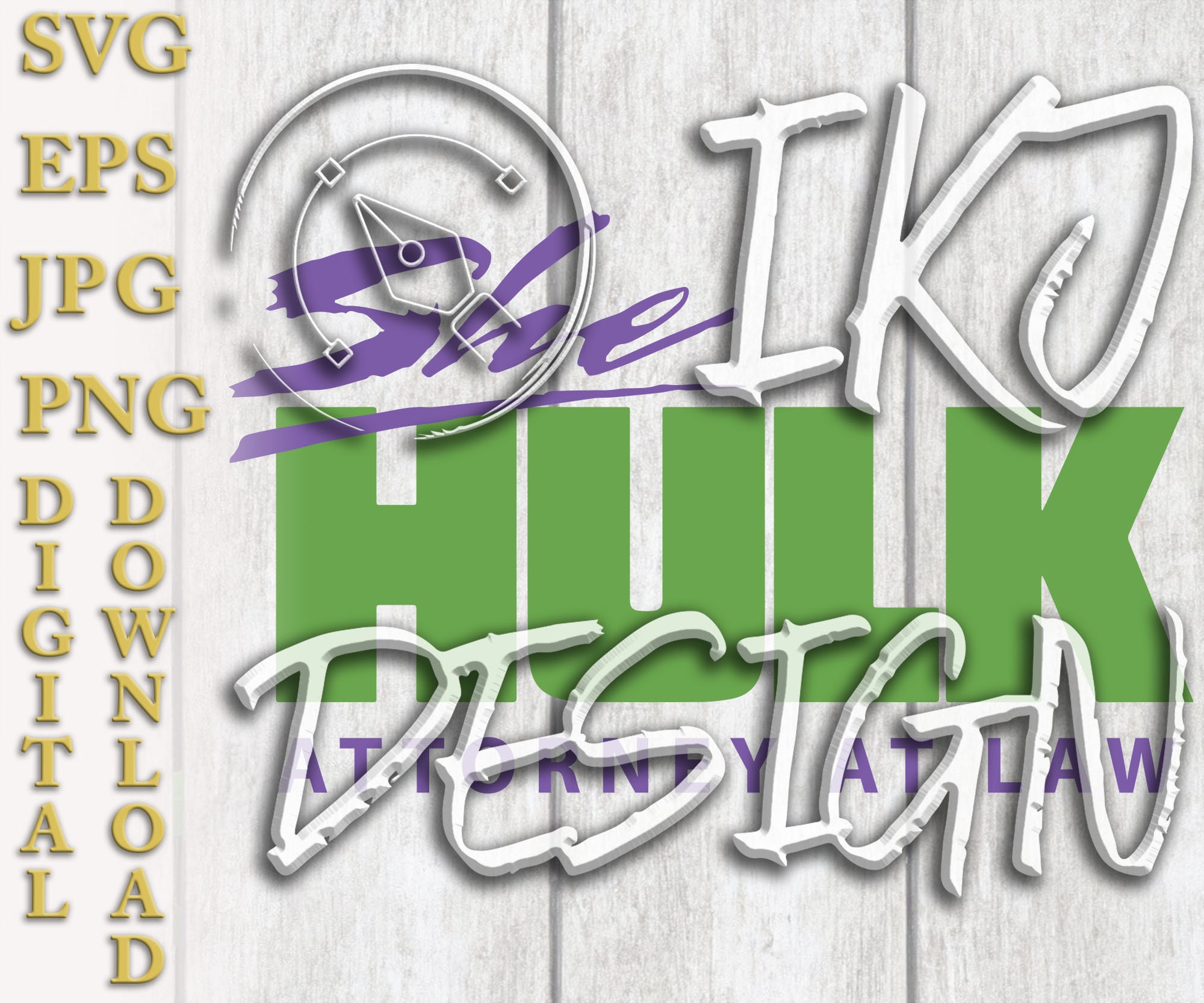 She Hulk Bundle SVG | EPS | PNG | Vector Art | Raster Files - Etsy