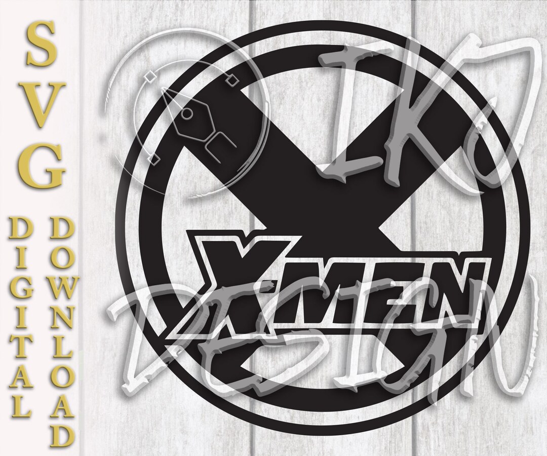 X-men Logo Black SVG | Vector Art - Etsy