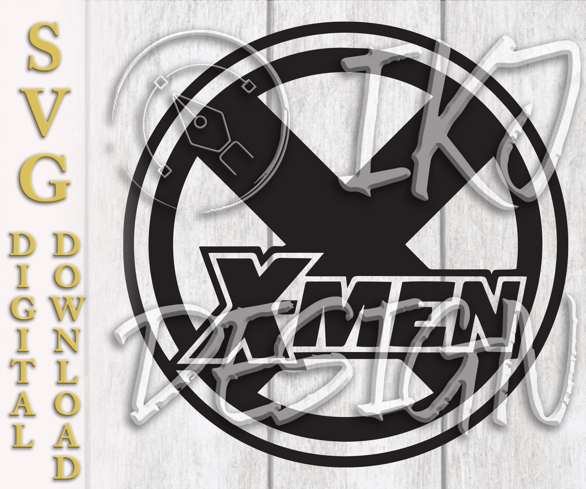 X-men Logo Black SVG | Vector Art - Etsy