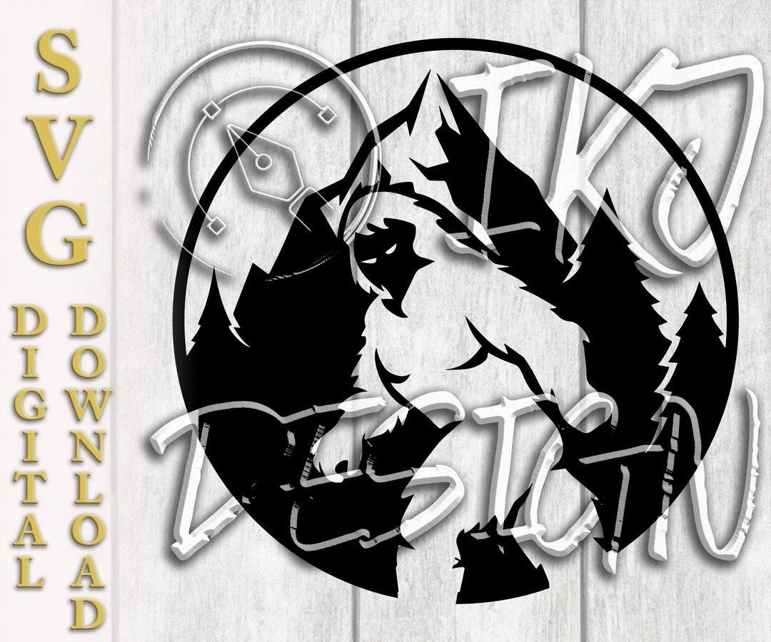 Circular Big Foot Walking SVG | Vector Art - Etsy
